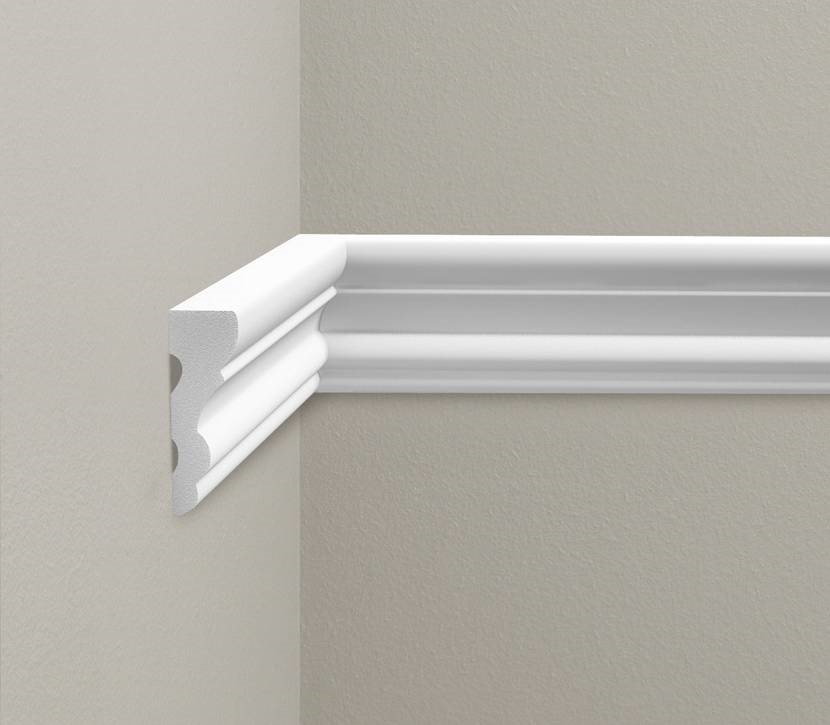 Listwa Naścienna Gładka LNG-03 240 cm Biały - sklep MebleTkaniny.pl